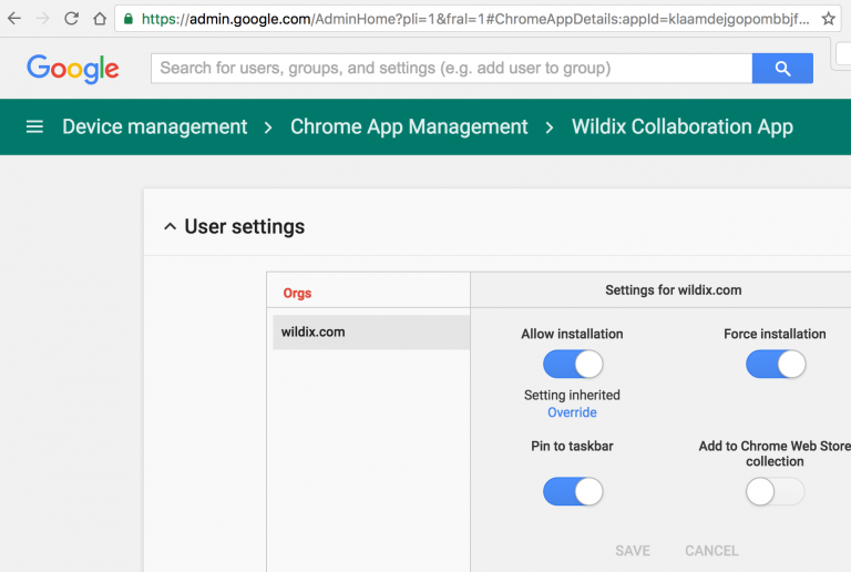 Wildix - Google Apps / Chrome | Wildix